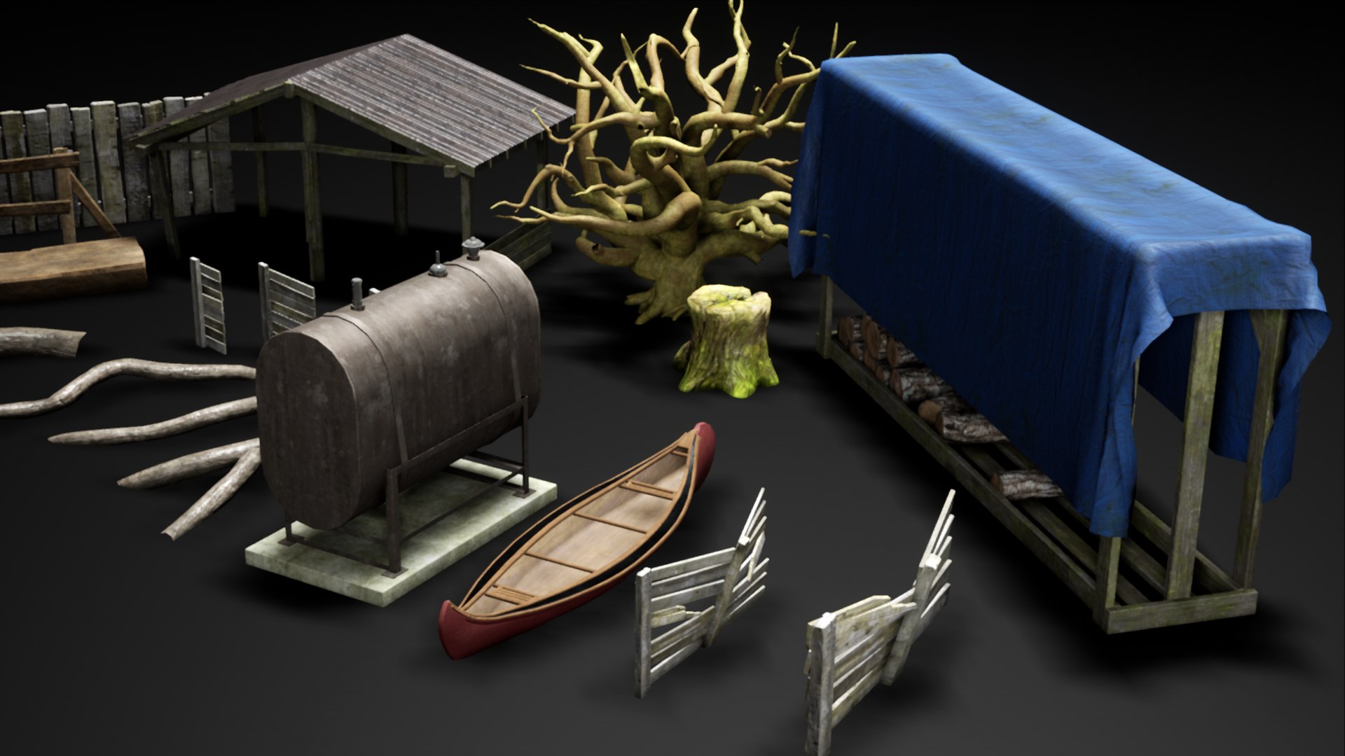 Asset forest props 3D - TurboSquid 1839434