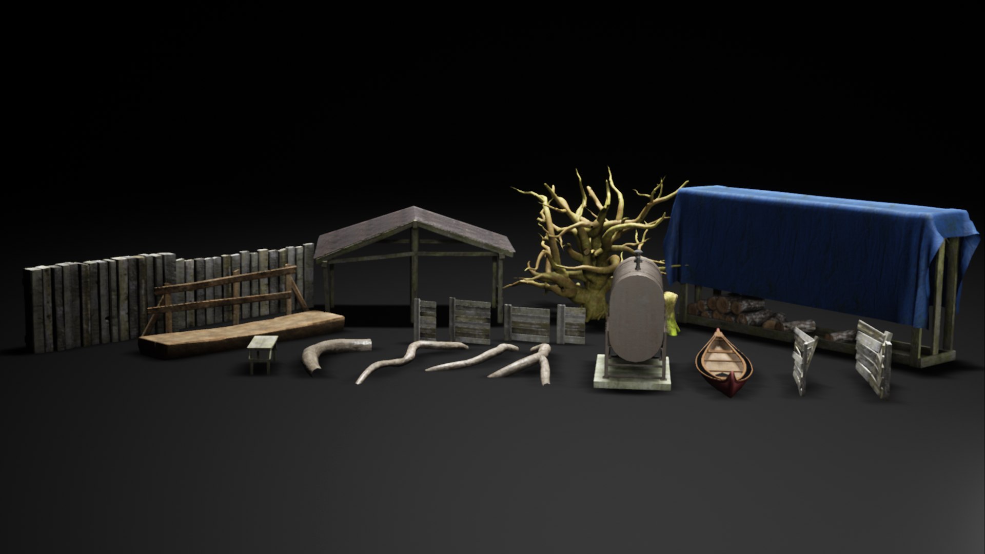 Asset forest props 3D - TurboSquid 1839434