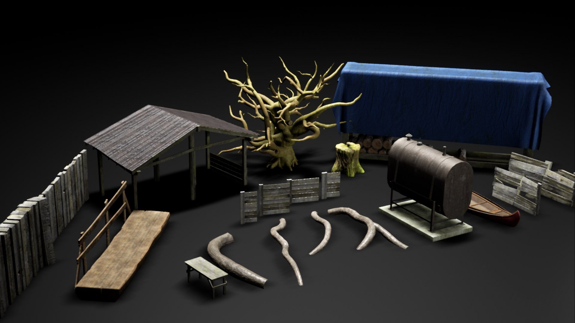 Asset forest props 3D - TurboSquid 1839434