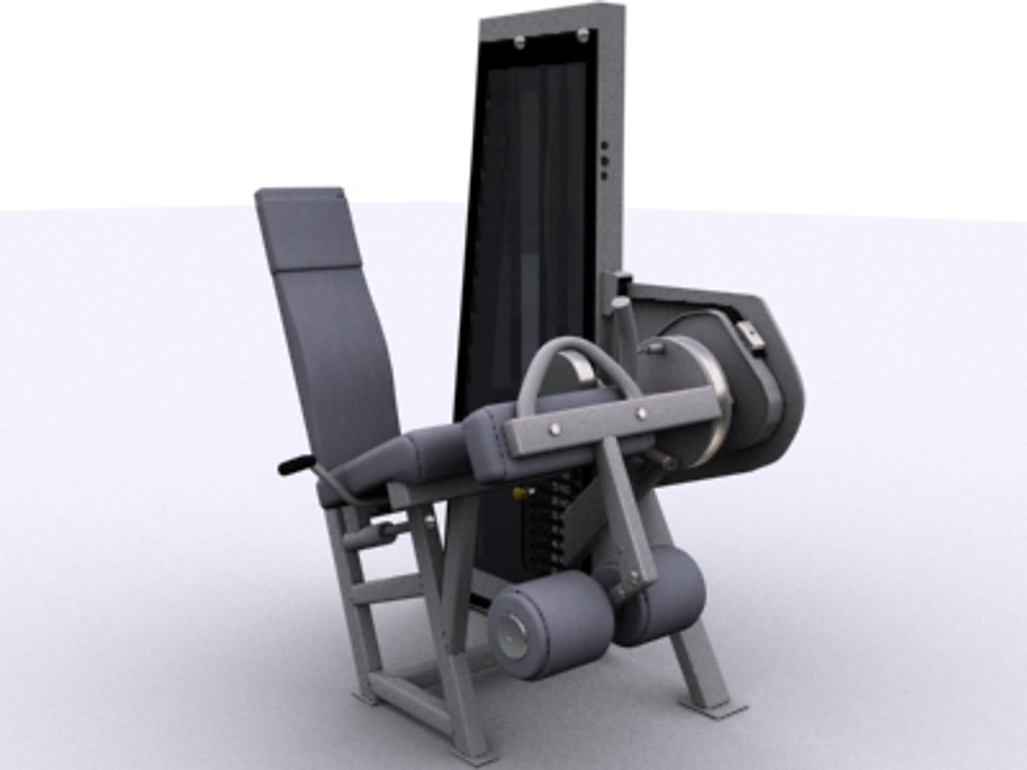 Seated Leg Curl Extension 3d Model