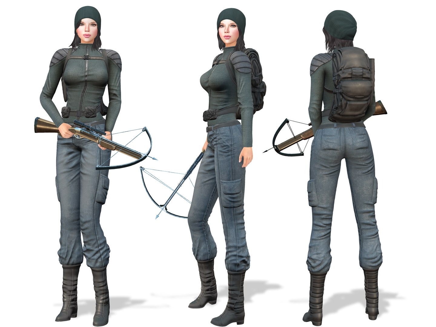 Tactical Combat Survival Outfit Jacket Pants Back Pack Boots Model ...