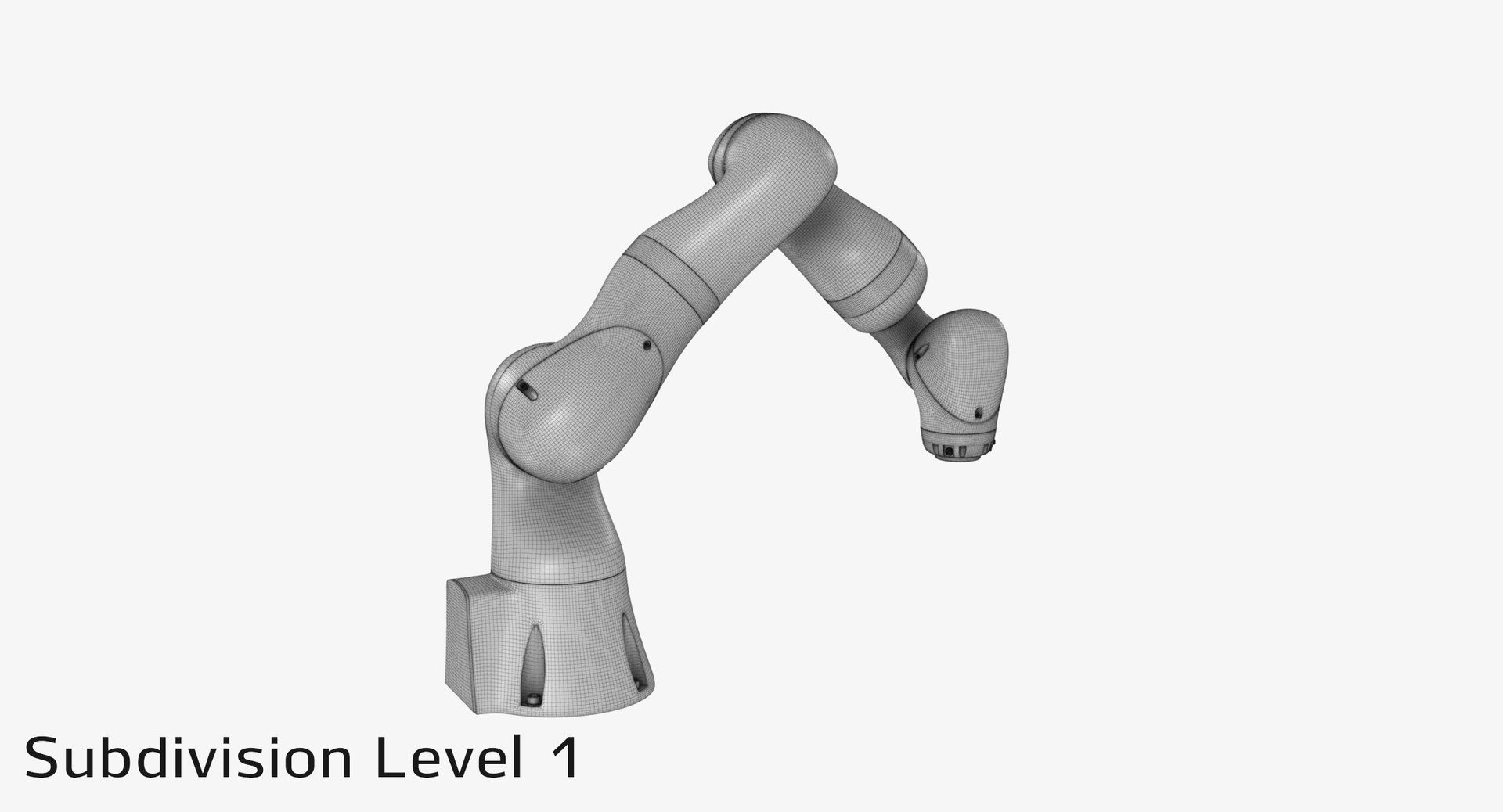 3D Rounded Robotic Arm Model - TurboSquid 2281326