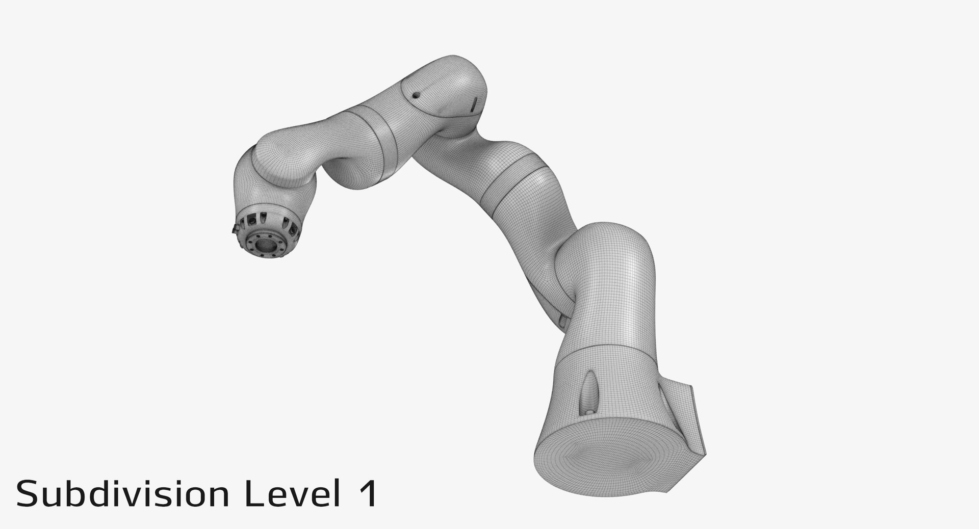 3D Rounded Robotic Arm Model - TurboSquid 2281326