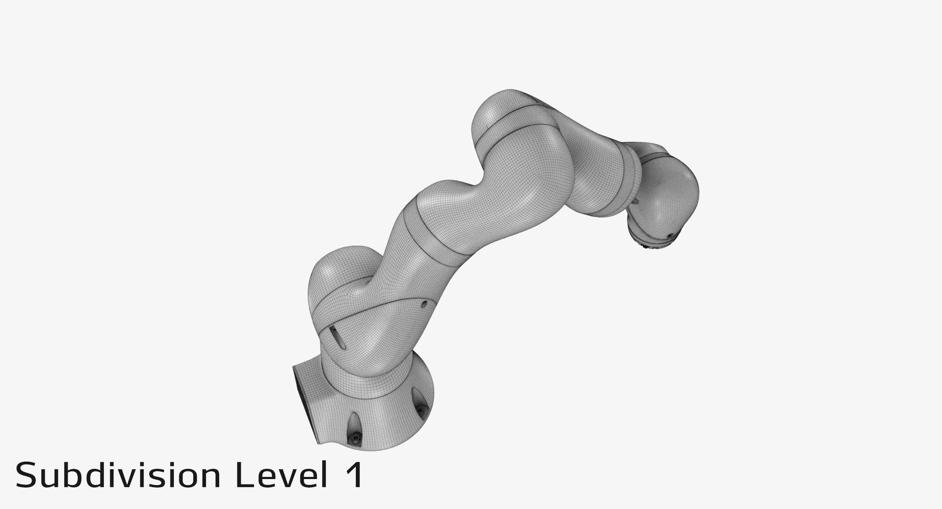 3D Rounded Robotic Arm Model - TurboSquid 2281326