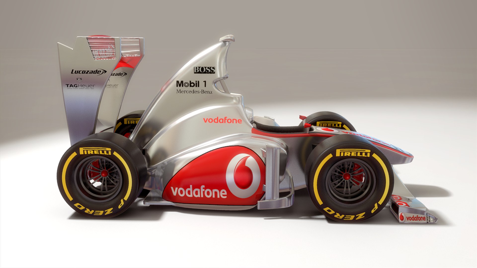 3d Model Cartoon Formula 1
