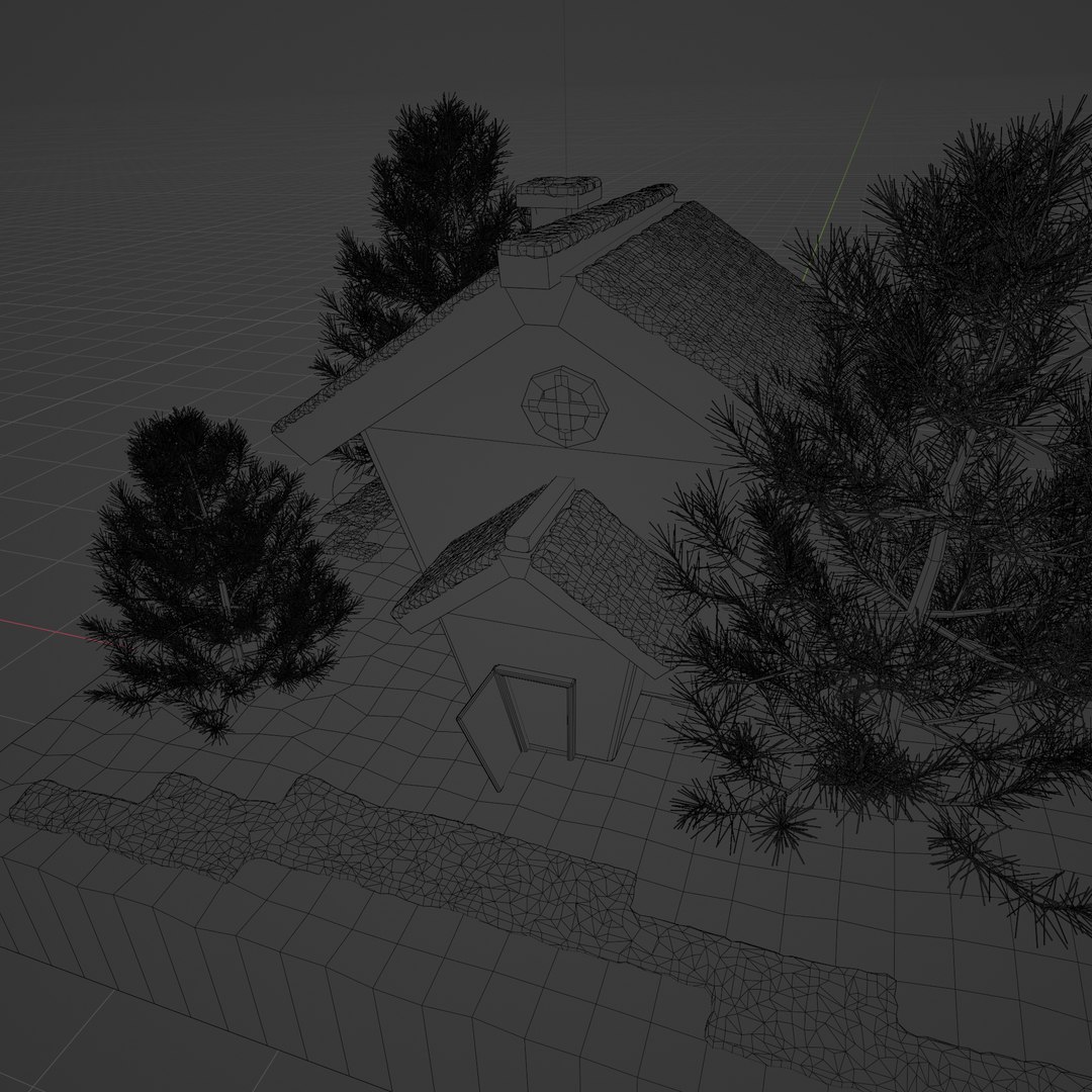 Snowy winter house 3D model - TurboSquid 1925728