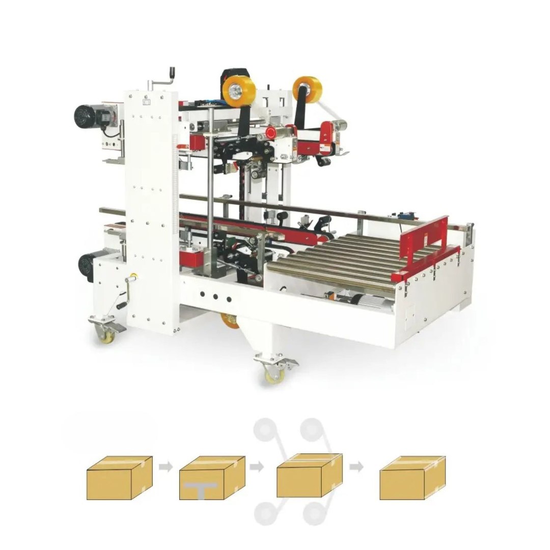 3D L-Type Carton Edge Sealer - High-Speed Corner Box Sealing Machine ...