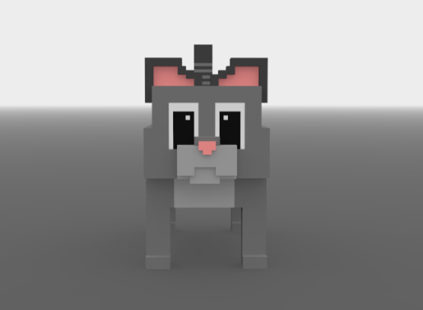 3D Model Cat Voxels - TurboSquid 1225281