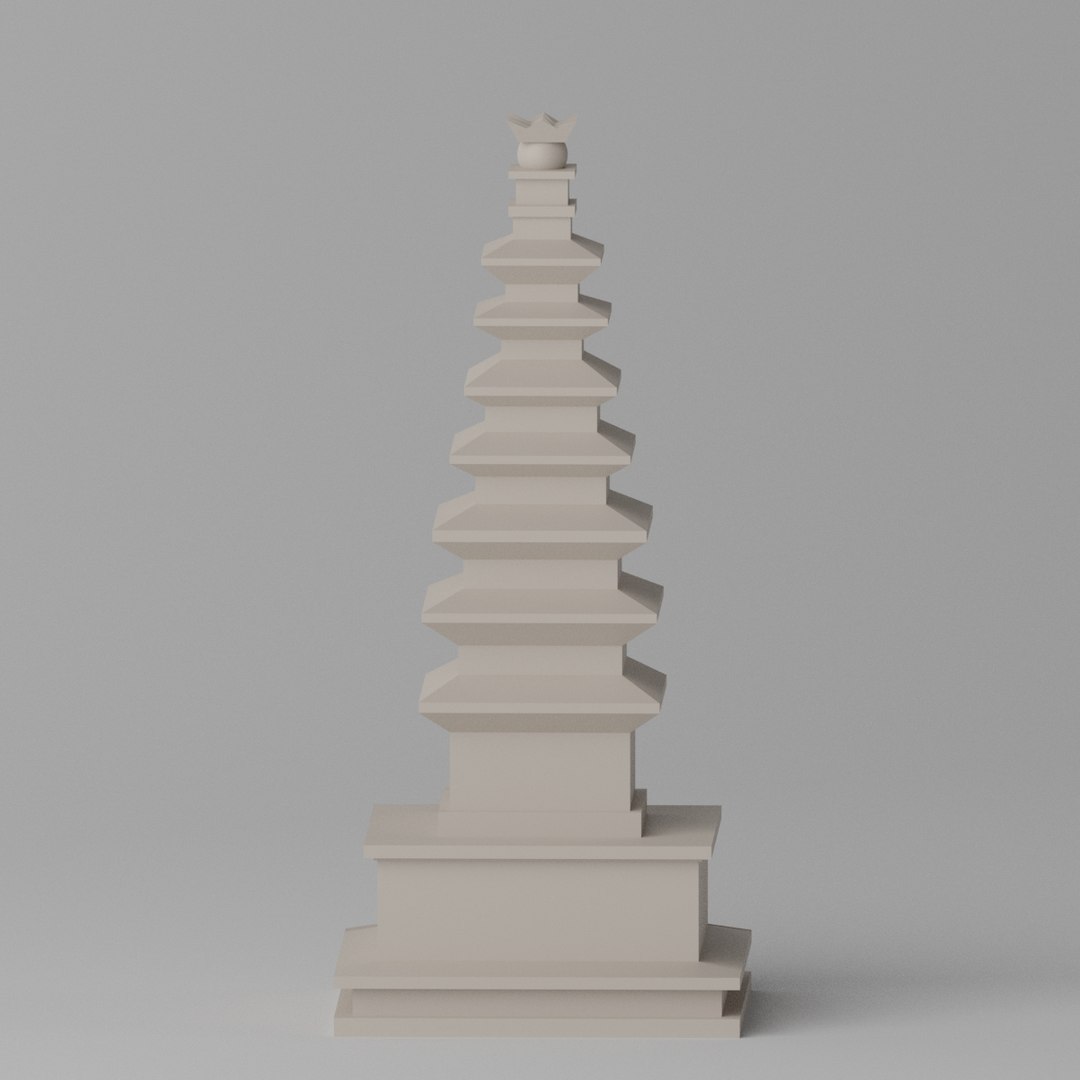 Seven-story Stone Pagoda Chungju Korea 3D Model - TurboSquid 1894078