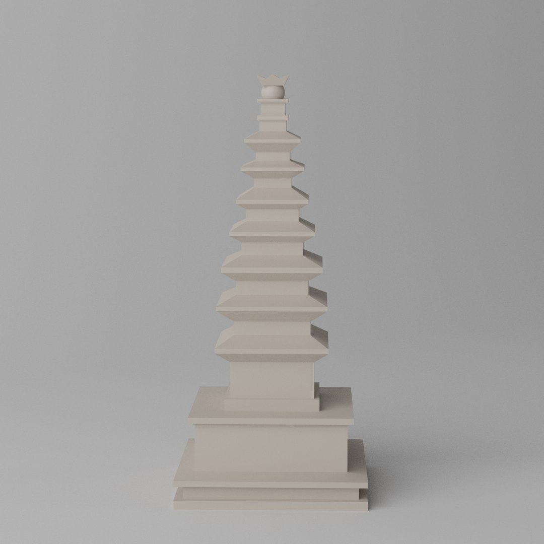Seven-story Stone Pagoda Chungju Korea 3D Model - TurboSquid 1894078