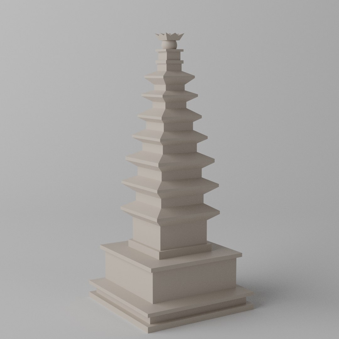 Seven-story Stone Pagoda Chungju Korea 3D Model - TurboSquid 1894078