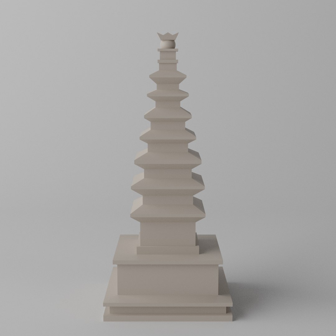 Seven-story Stone Pagoda Chungju Korea 3D Model - TurboSquid 1894078