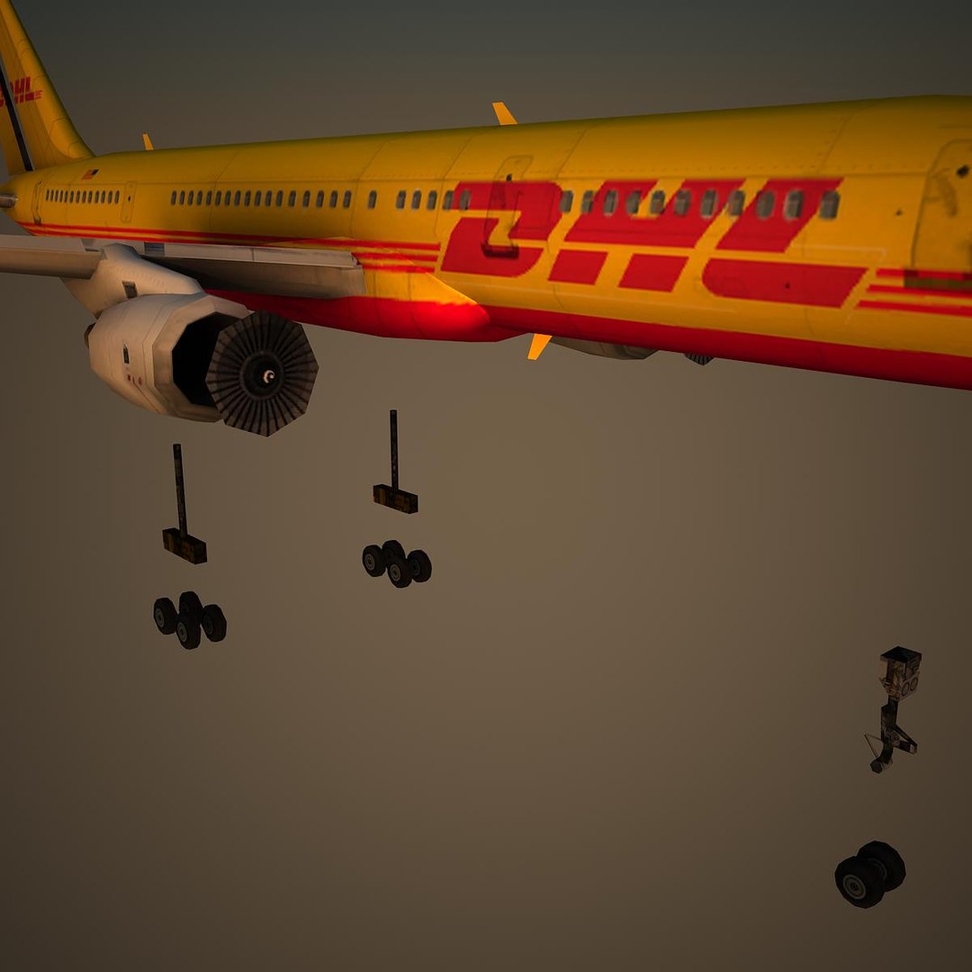 3d Model Boeing 757-200 Dhl