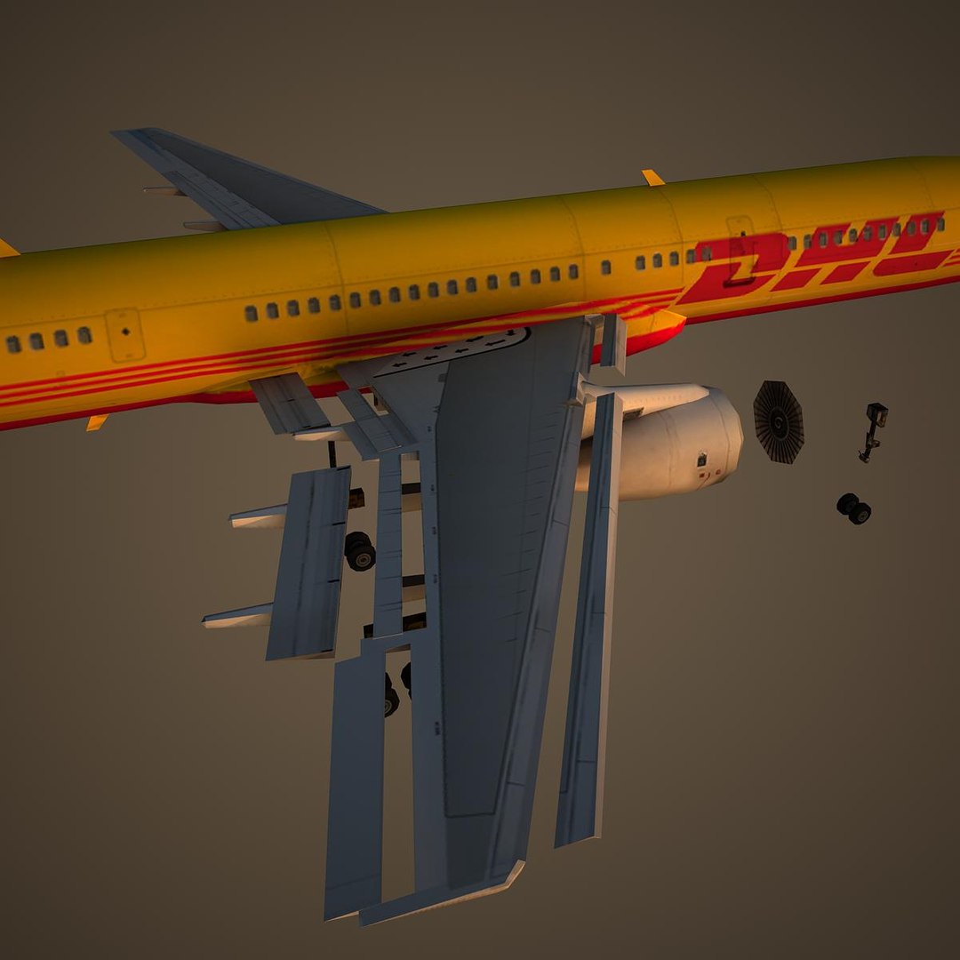3d Model Boeing 757-200 Dhl
