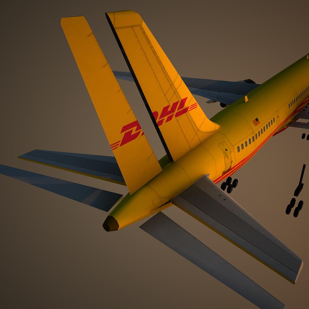3d Model Boeing 757-200 Dhl
