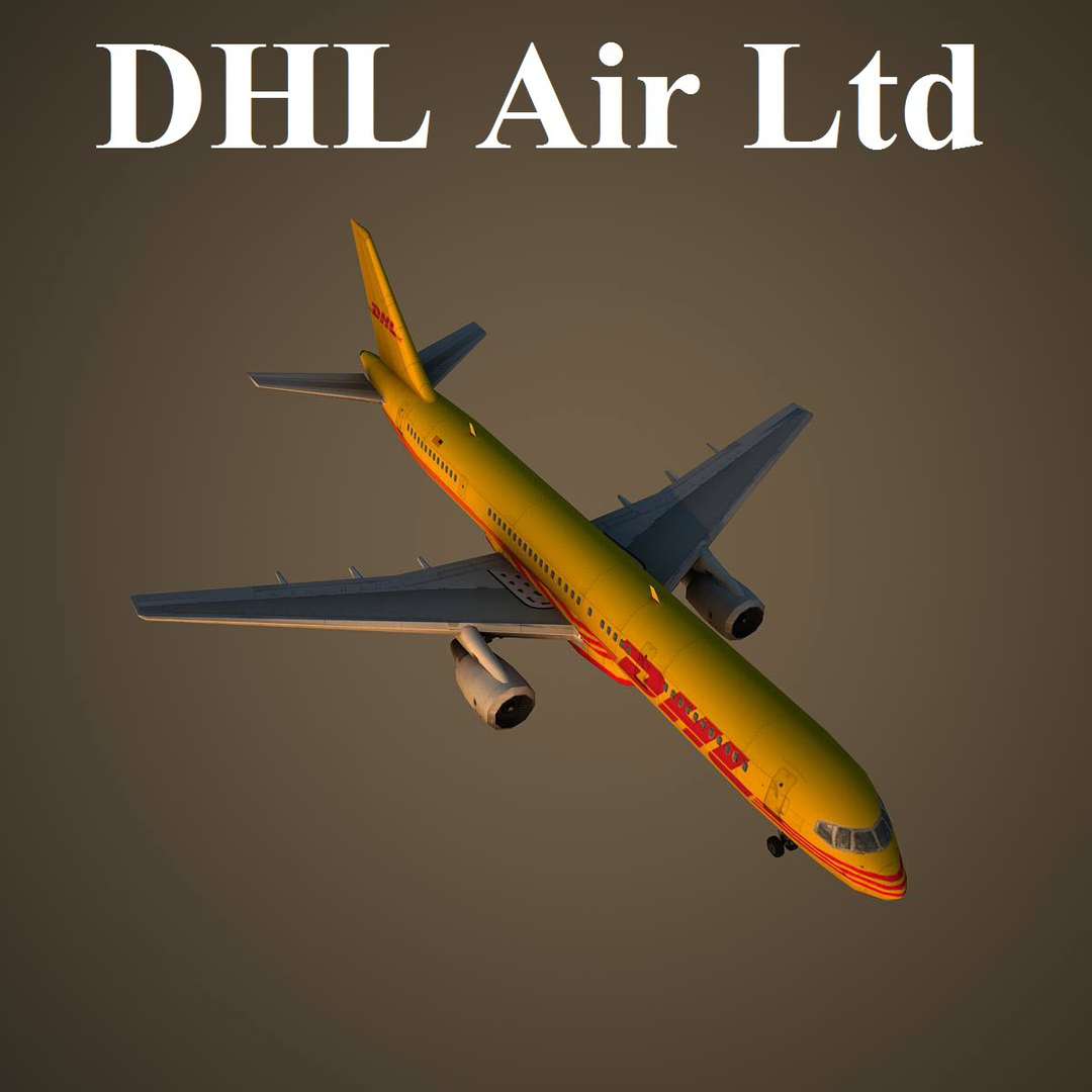 3d Model Boeing 757-200 Dhl