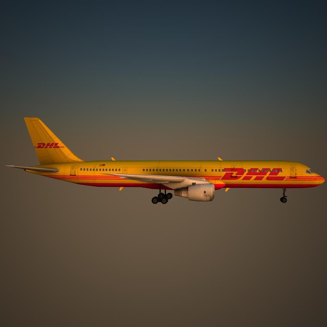 3d Model Boeing 757-200 Dhl