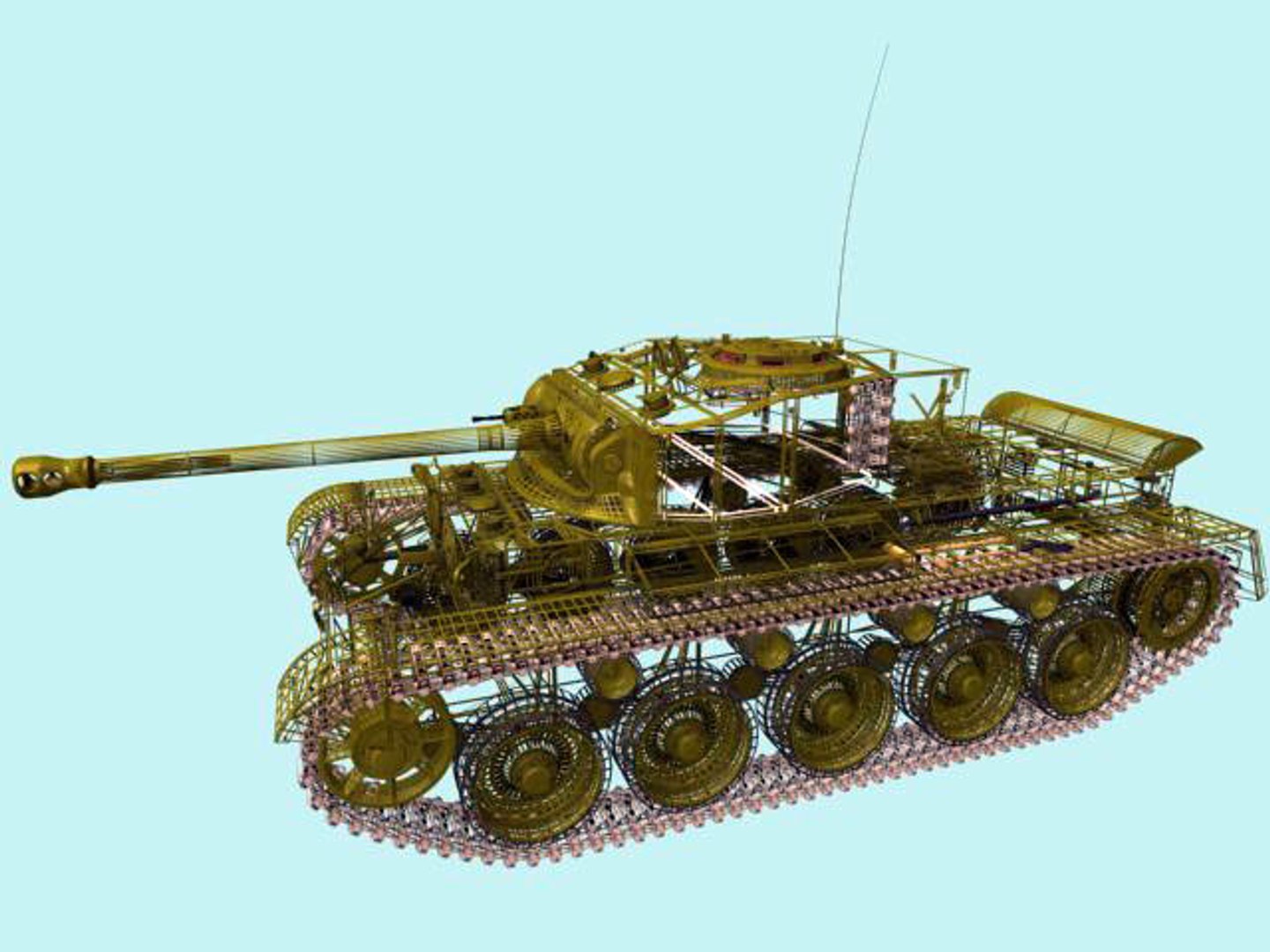 british comet tank 3d model