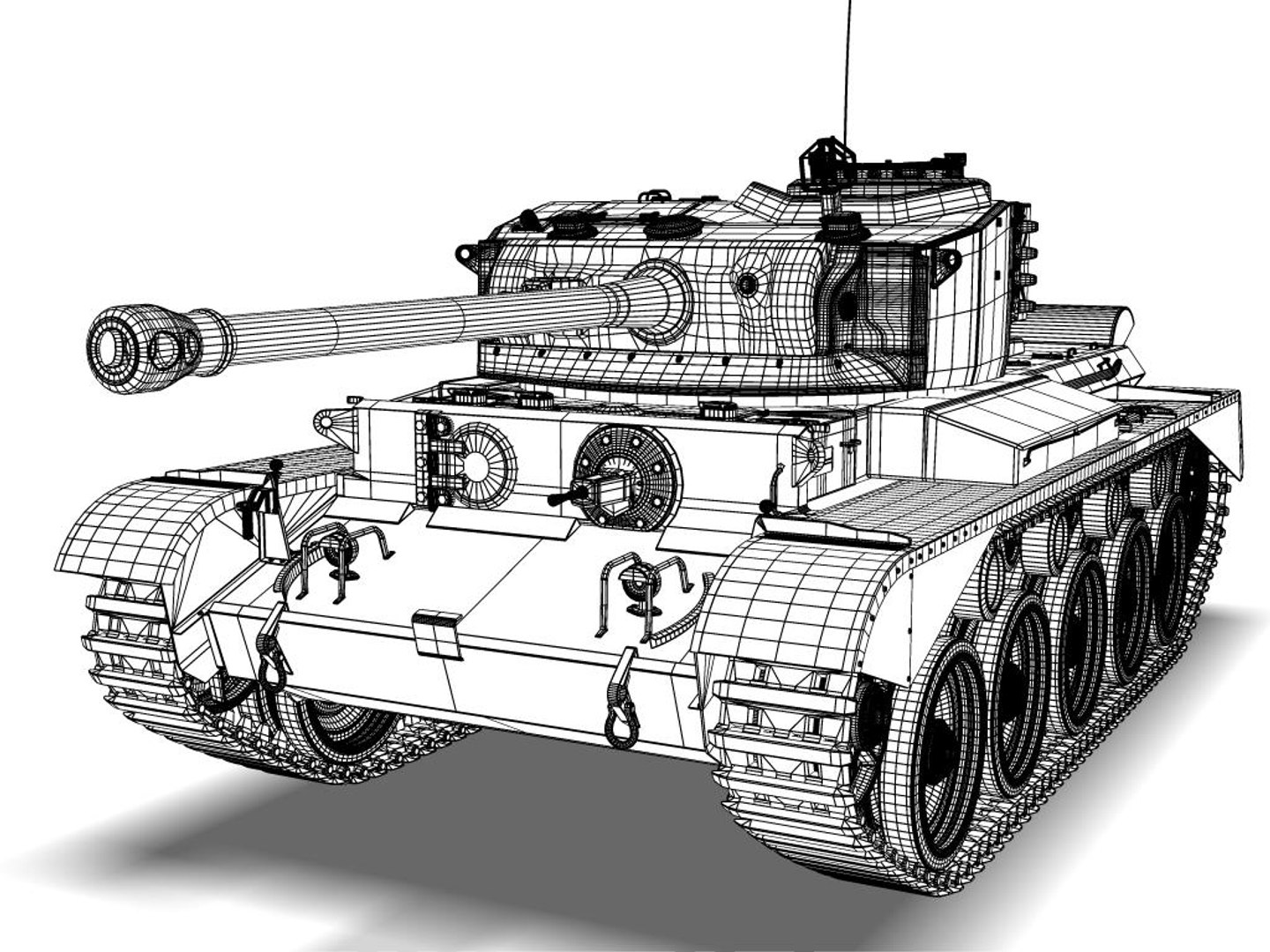 british comet tank 3d model