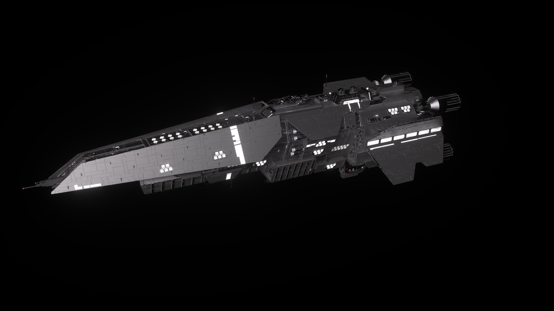 3D Model Halberd Class Light Destroyer - TurboSquid 2352410