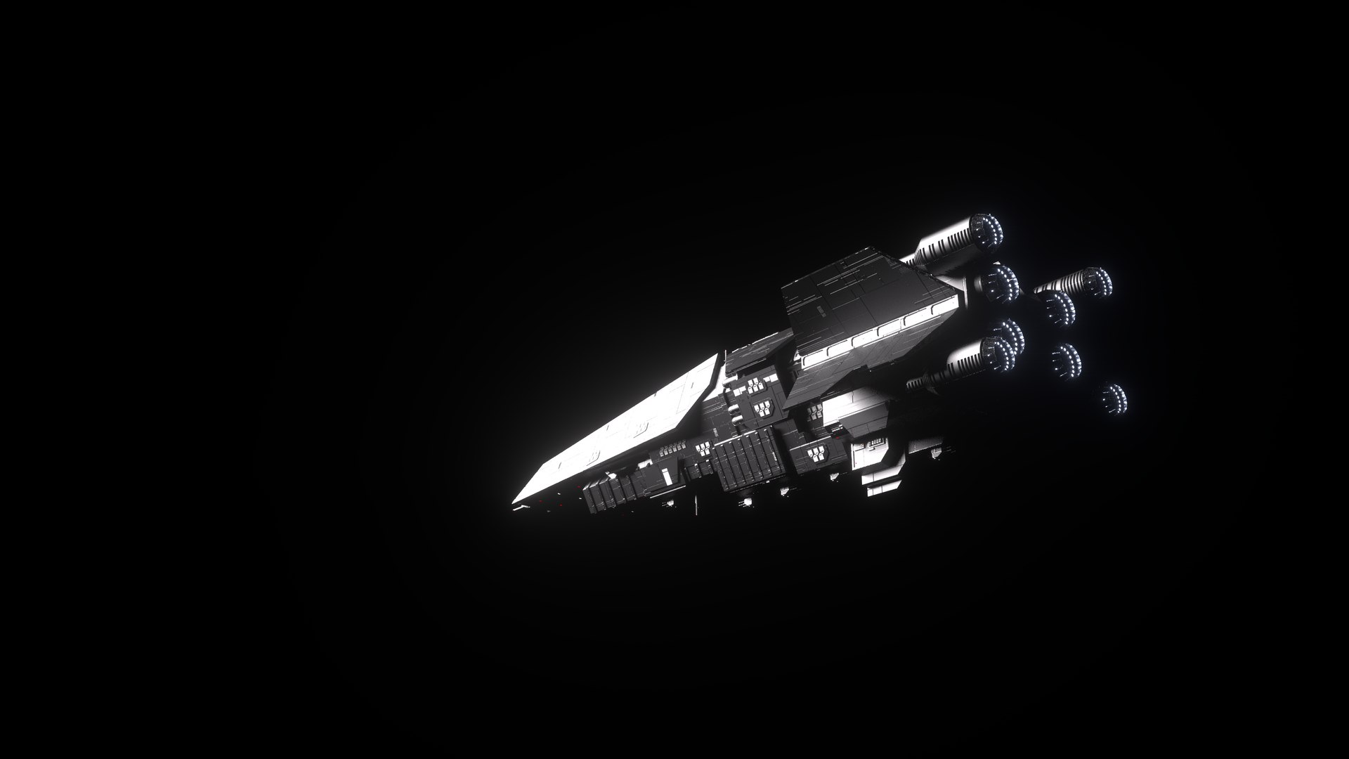 3D Model Halberd Class Light Destroyer - TurboSquid 2352410