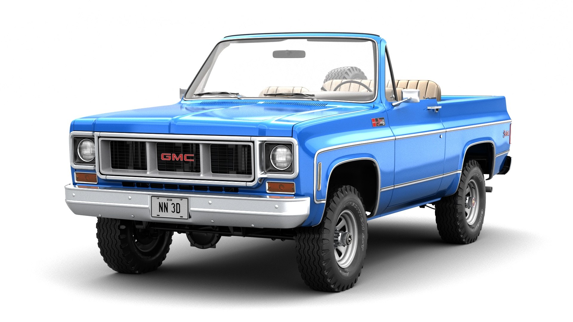 3D Model GMC JIMMY CONVERTIBLE 1973 - TurboSquid 2318005