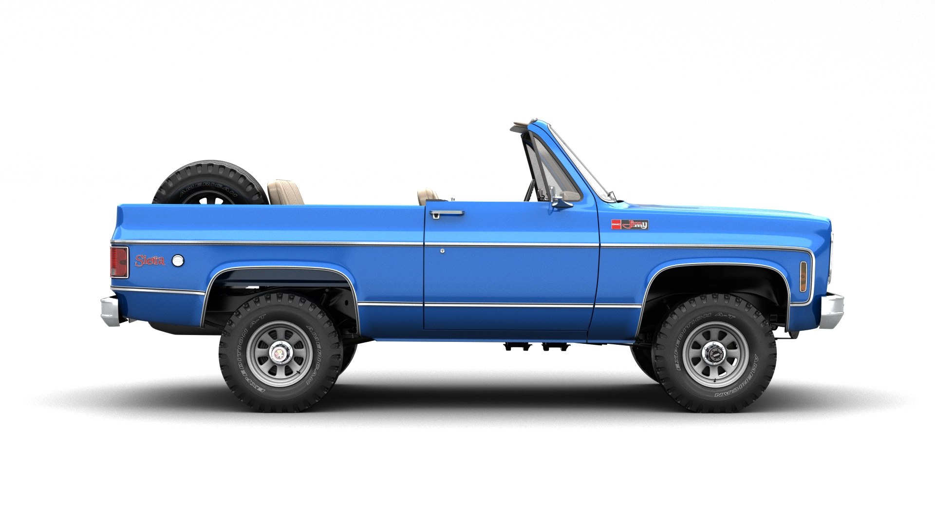3D Model GMC JIMMY CONVERTIBLE 1973 - TurboSquid 2318005
