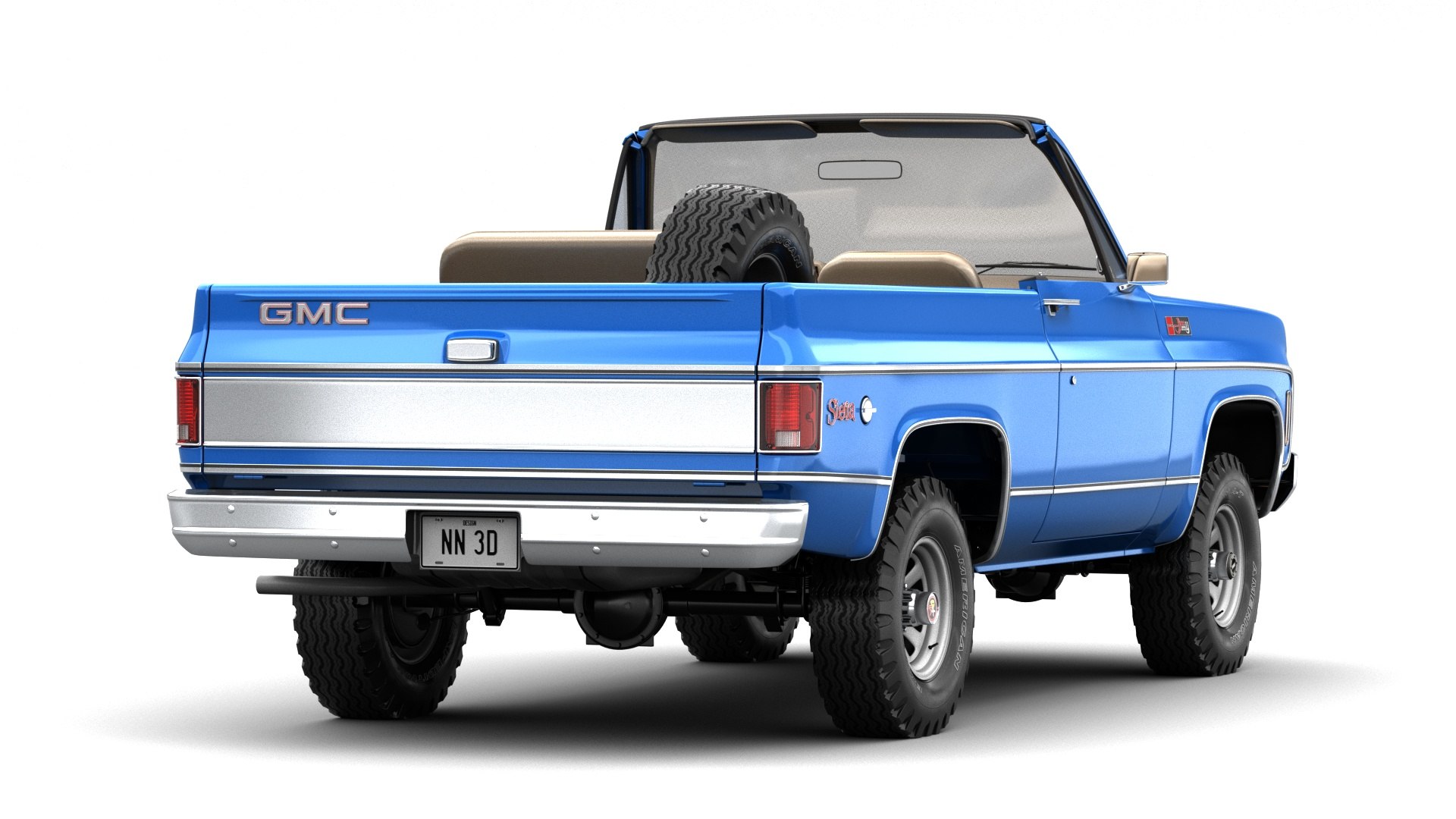 3D Model GMC JIMMY CONVERTIBLE 1973 - TurboSquid 2318005