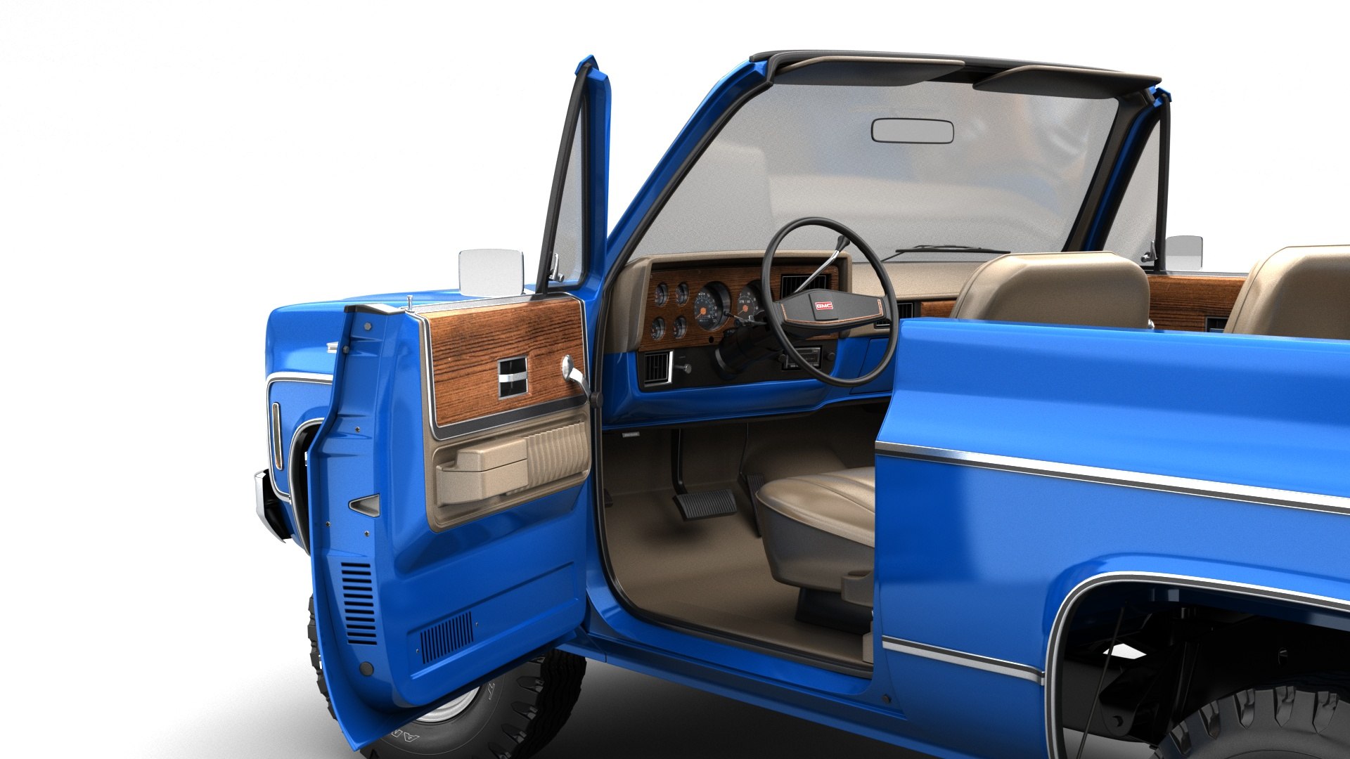 3D Model GMC JIMMY CONVERTIBLE 1973 - TurboSquid 2318005