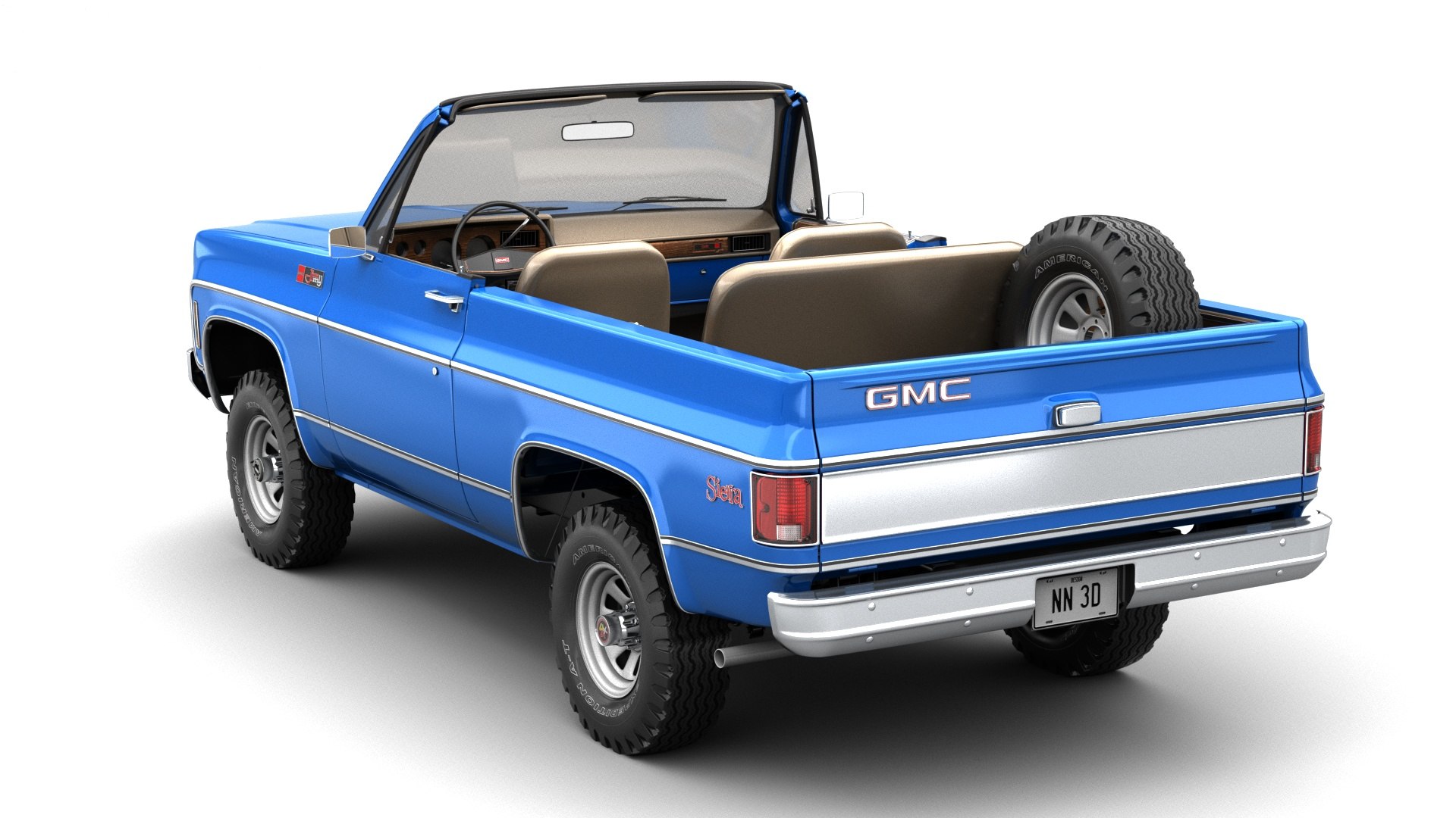 3D Model GMC JIMMY CONVERTIBLE 1973 - TurboSquid 2318005