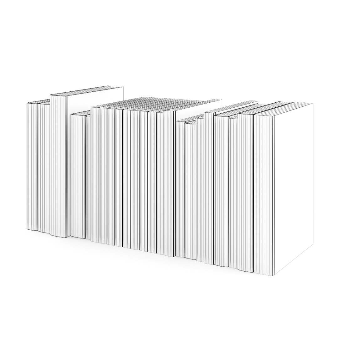 3d model book set