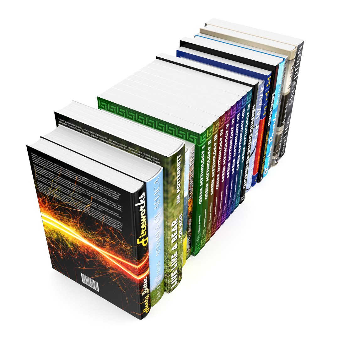 3d model book set