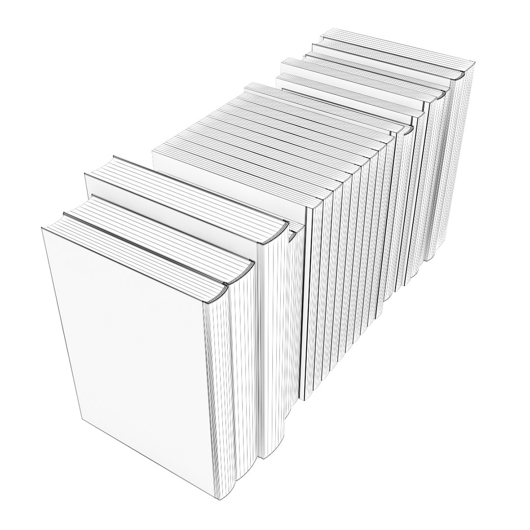 3d model book set
