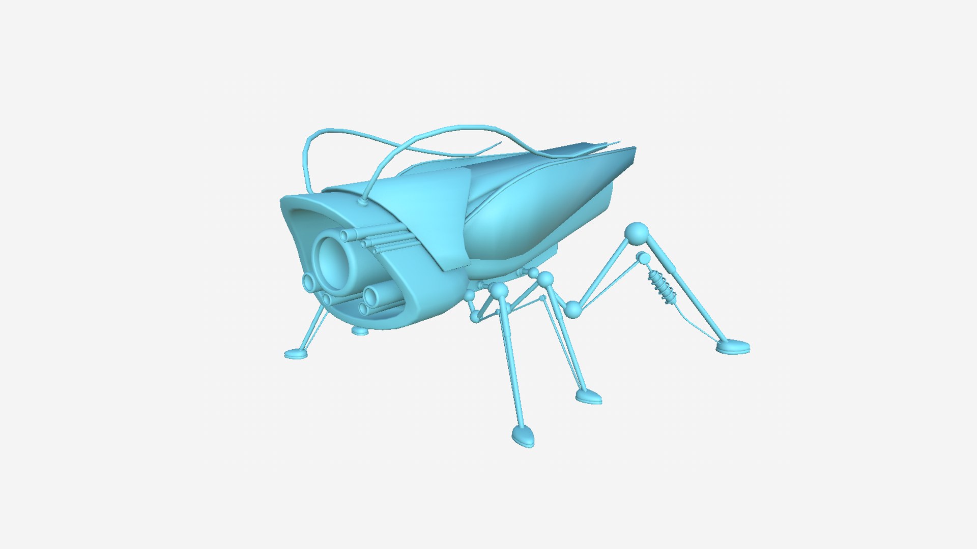 3D Insect Robot F02 Dark Steel - SciFi Character Design - TurboSquid ...