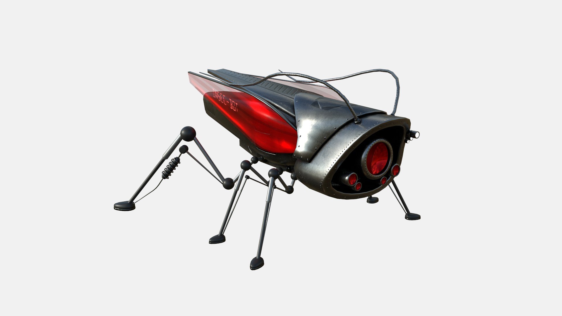 3D Insect Robot F02 Dark Steel - SciFi Character Design - TurboSquid ...