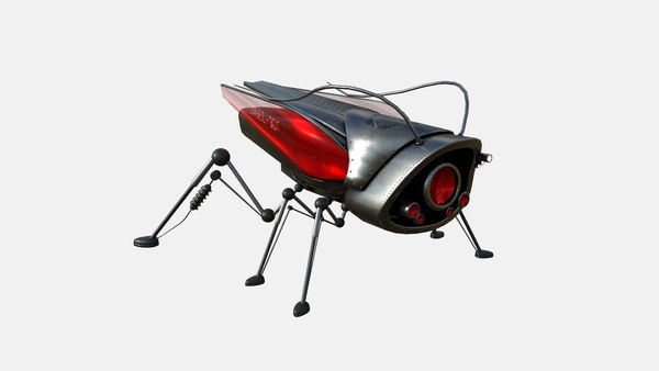 modelo 3d Insect Robot F02 Dark Steel - SciFi Character Design ...