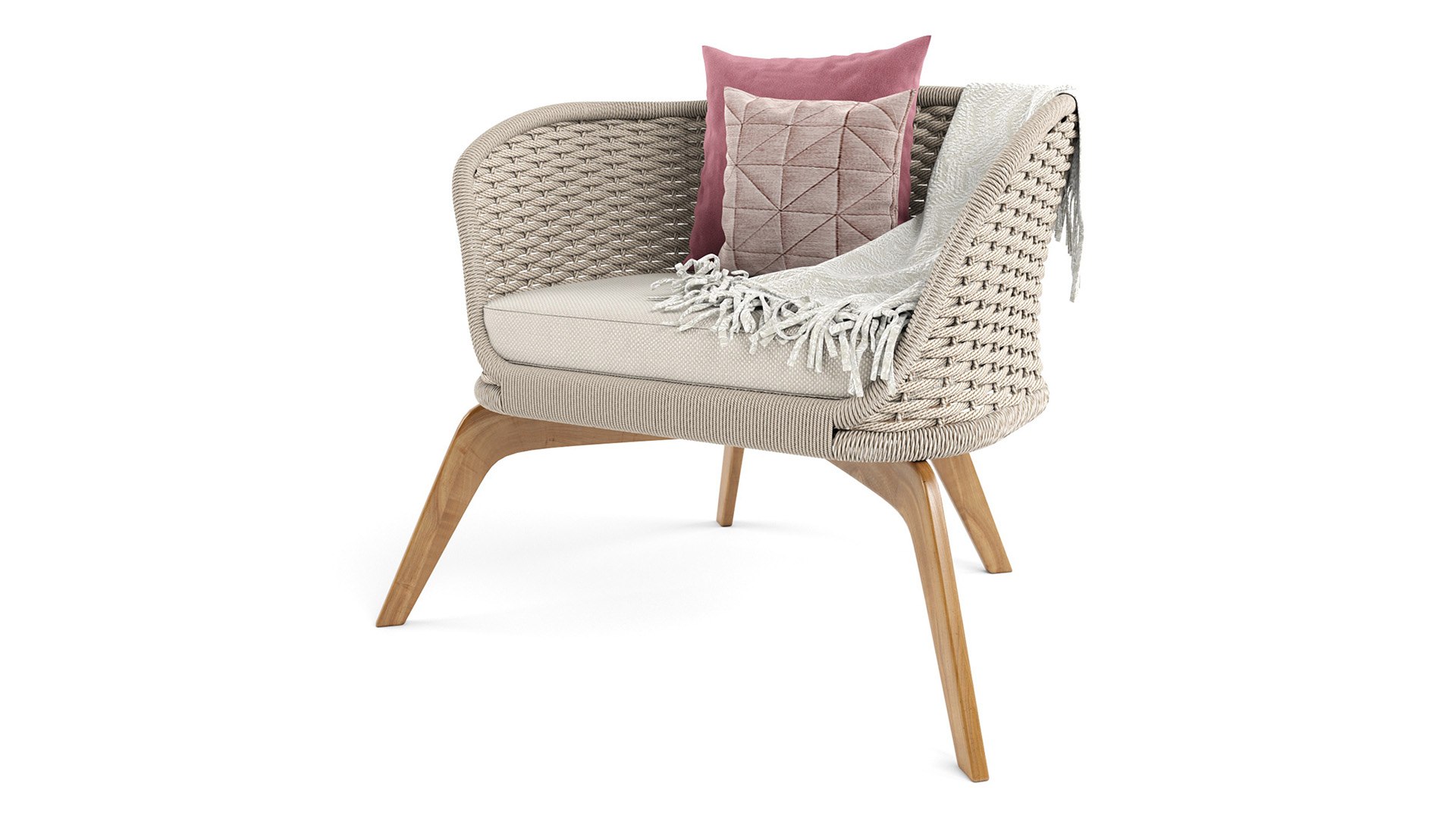3D Model Ludo Armchair By Atmosphera - TurboSquid 1829881