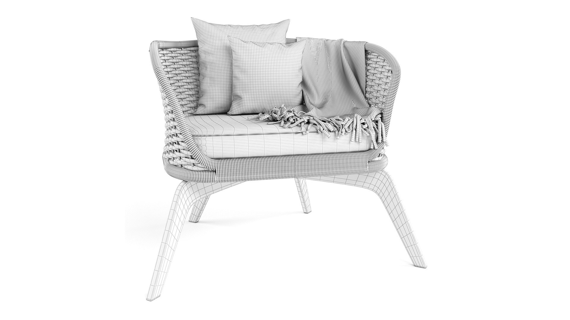 3D Model Ludo Armchair By Atmosphera - TurboSquid 1829881