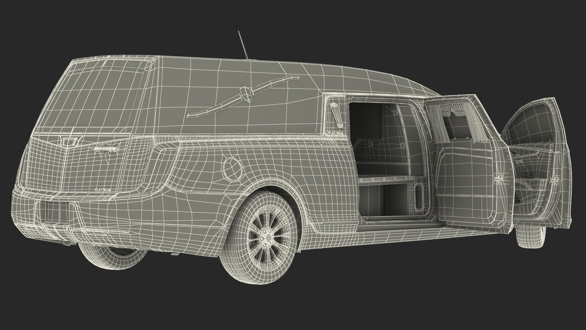 3D cadillac platinum phoenix hearse - TurboSquid 1560665