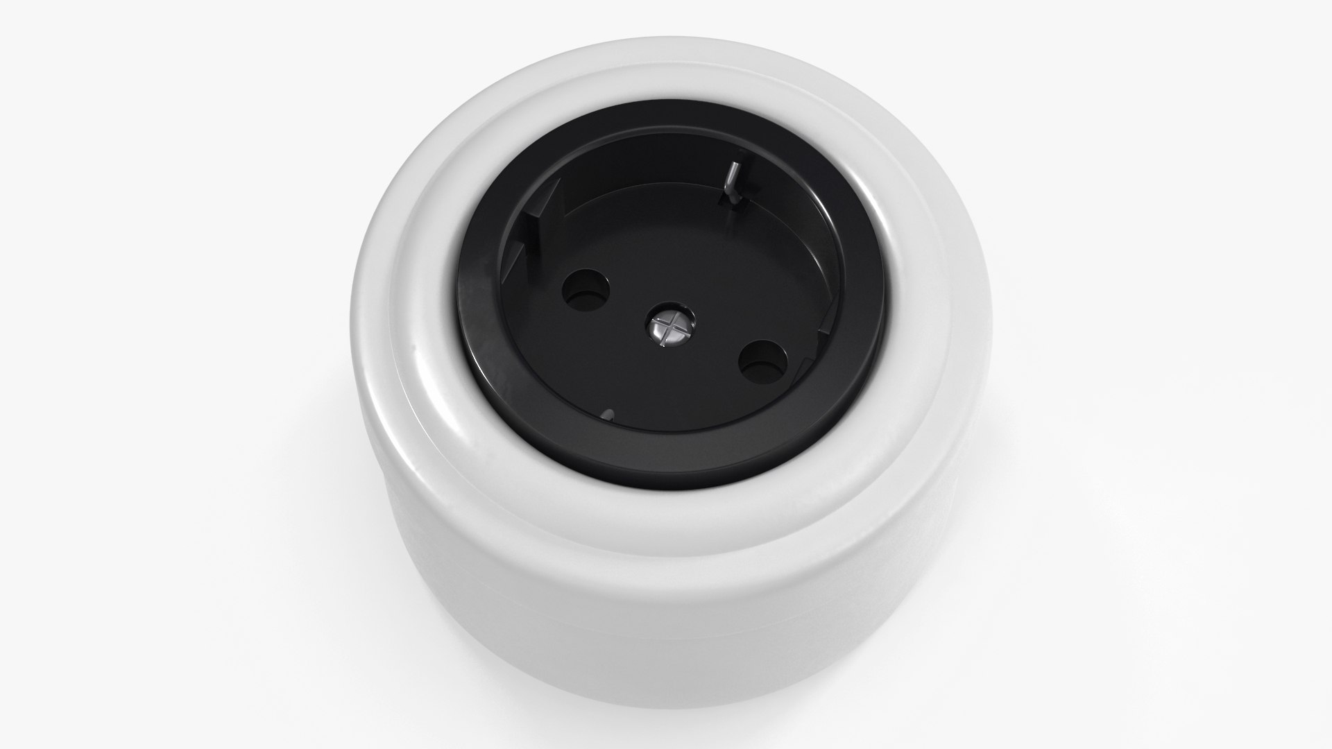 Ceramic Retro Sockets White 3D model - TurboSquid 2054485