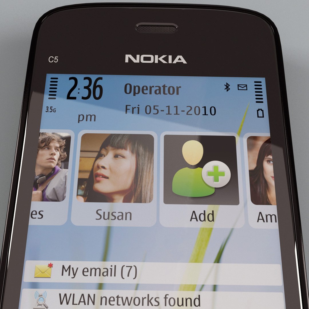 3d nokia c5-03 black