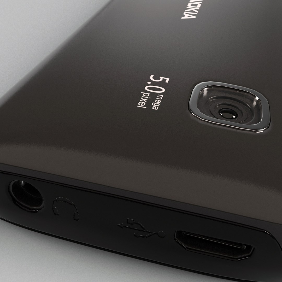 3d nokia c5-03 black