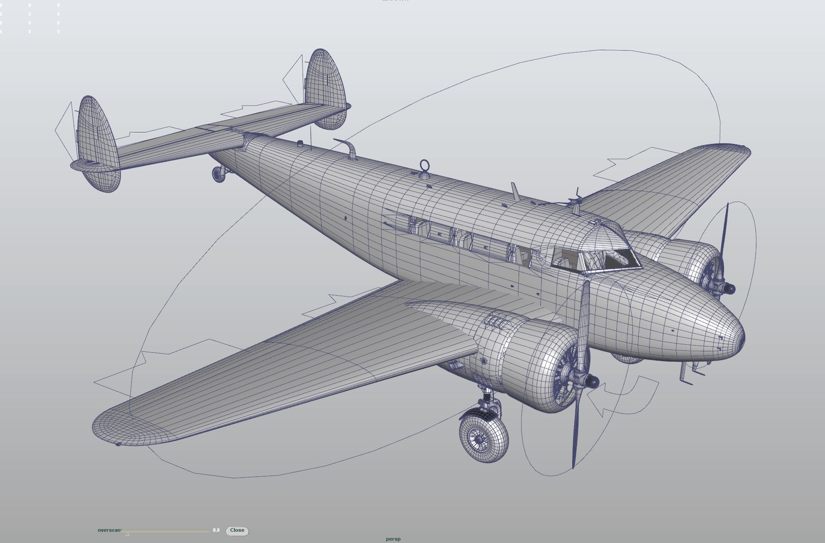3d Lockheed Electra 12a