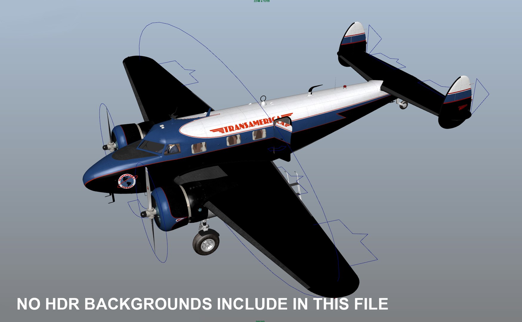 3d Lockheed Electra 12a