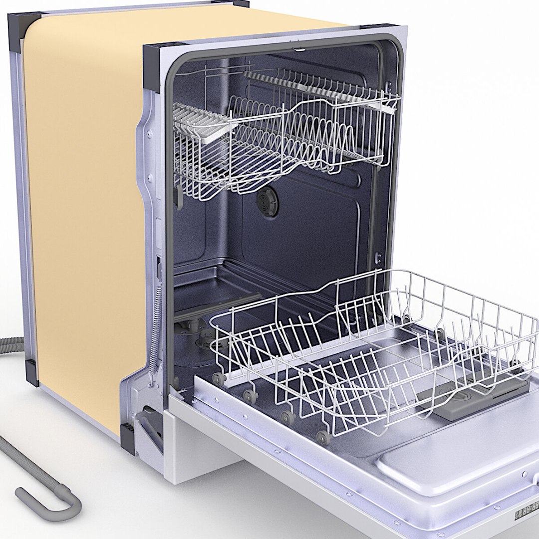 Dishwasher built built-in 3D model - TurboSquid 1679870