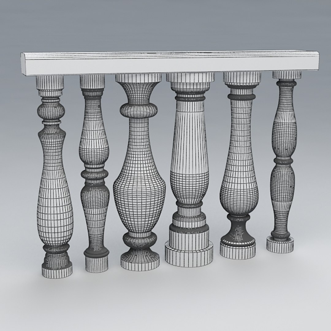 3ds Max Balustrade