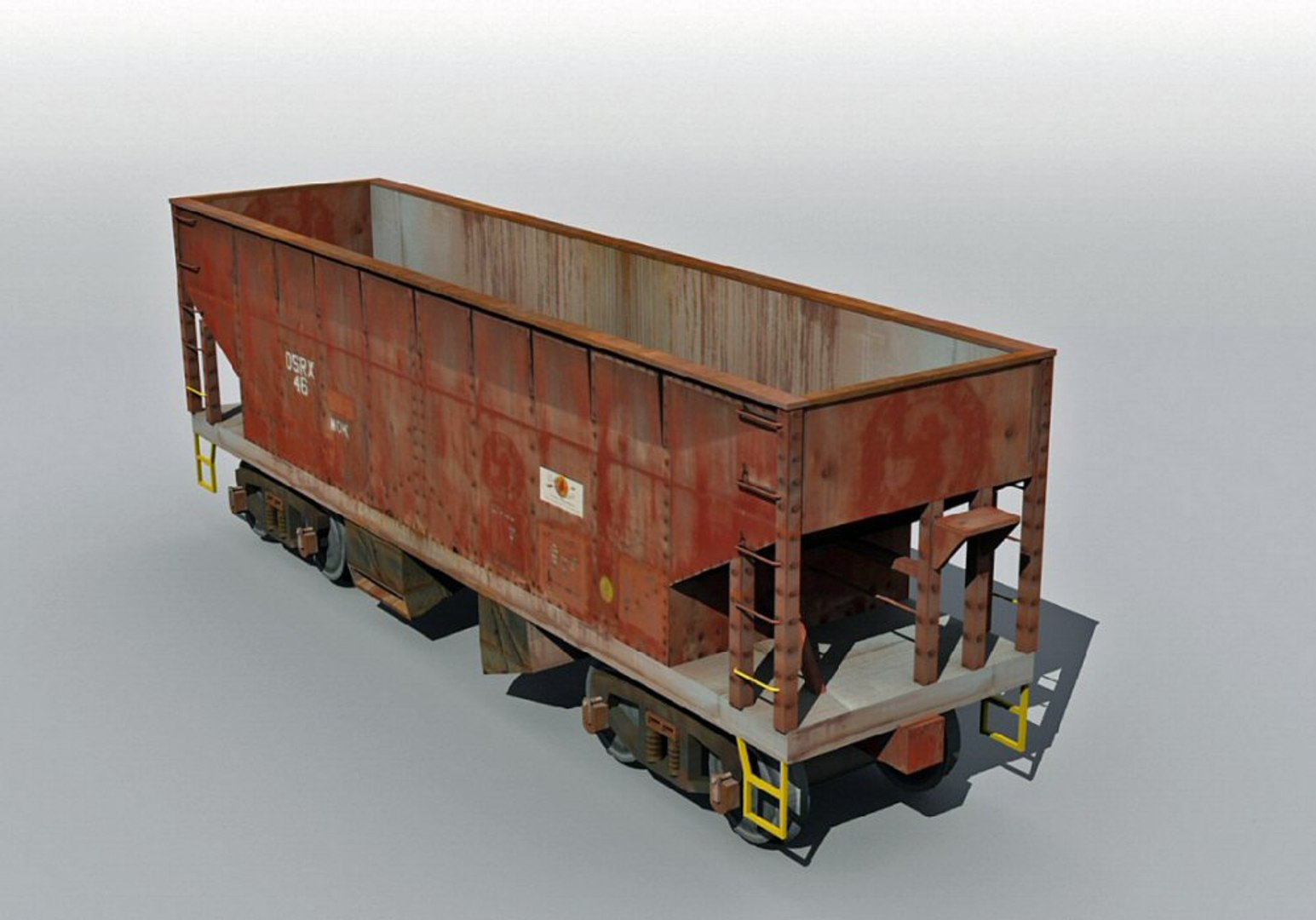 Hopper Railcar 3d 3ds