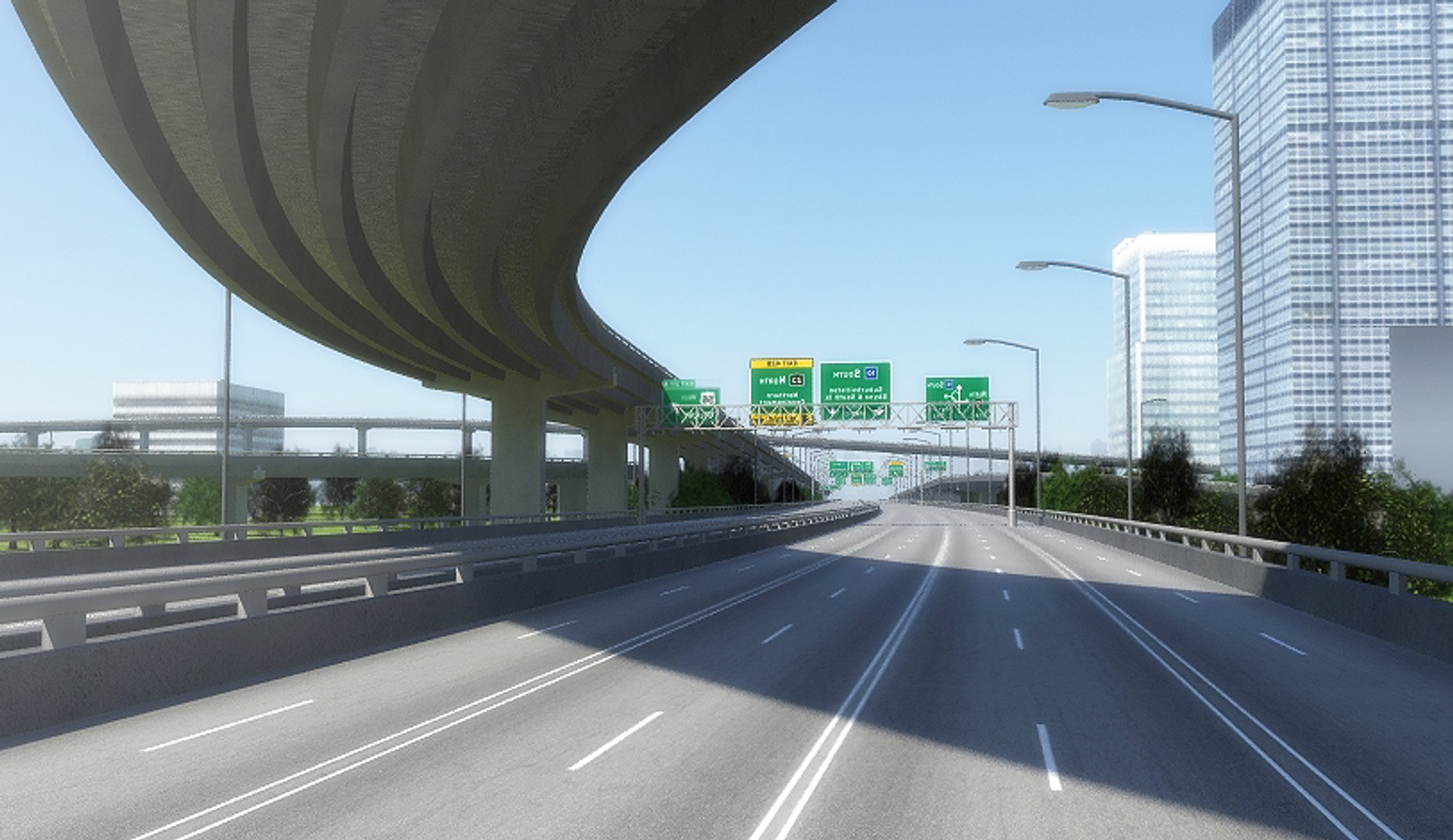 3d Model Street Highway