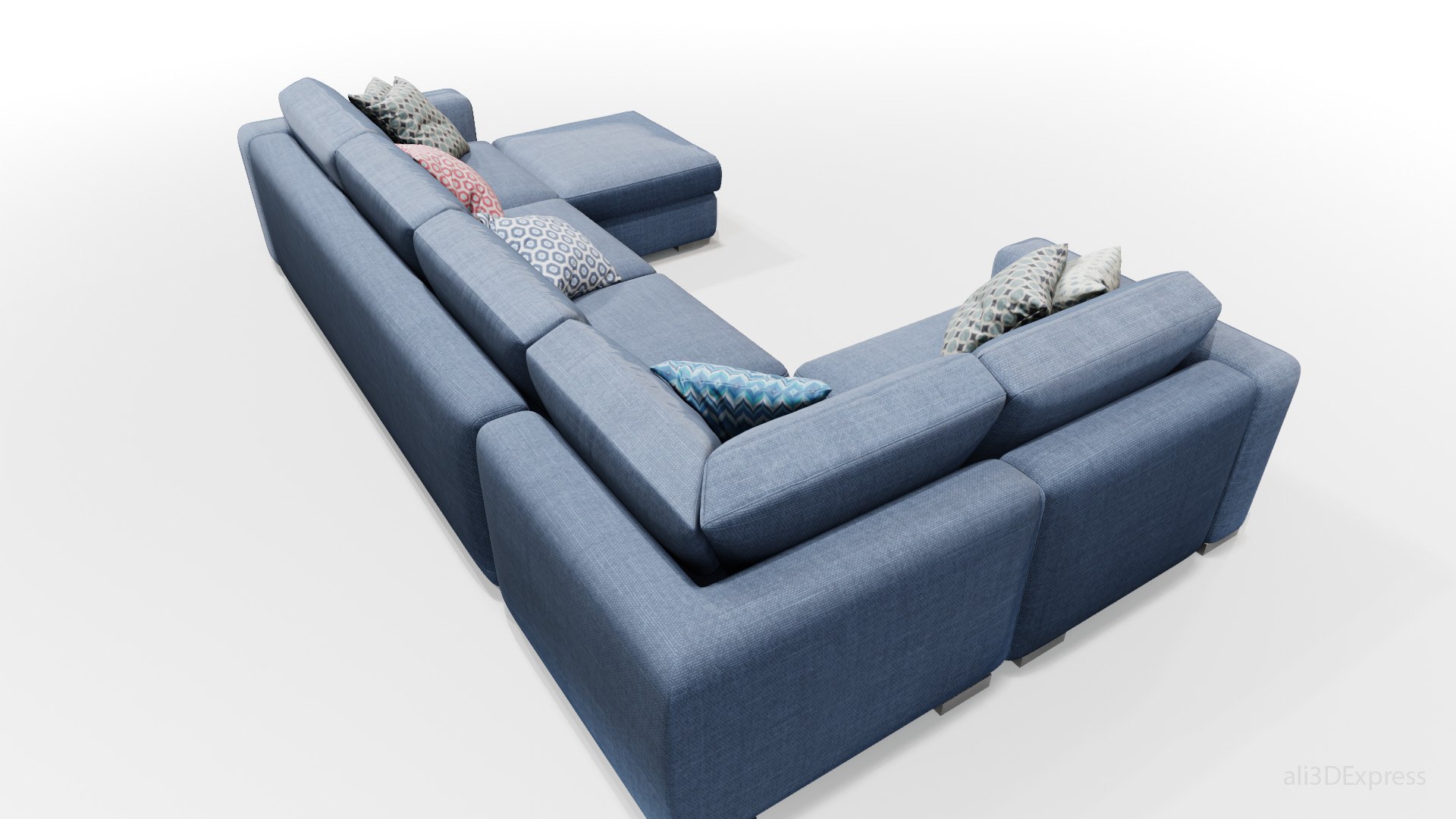 Modern Sectional Sofa Set And Couch 3D Model - TurboSquid 2091250