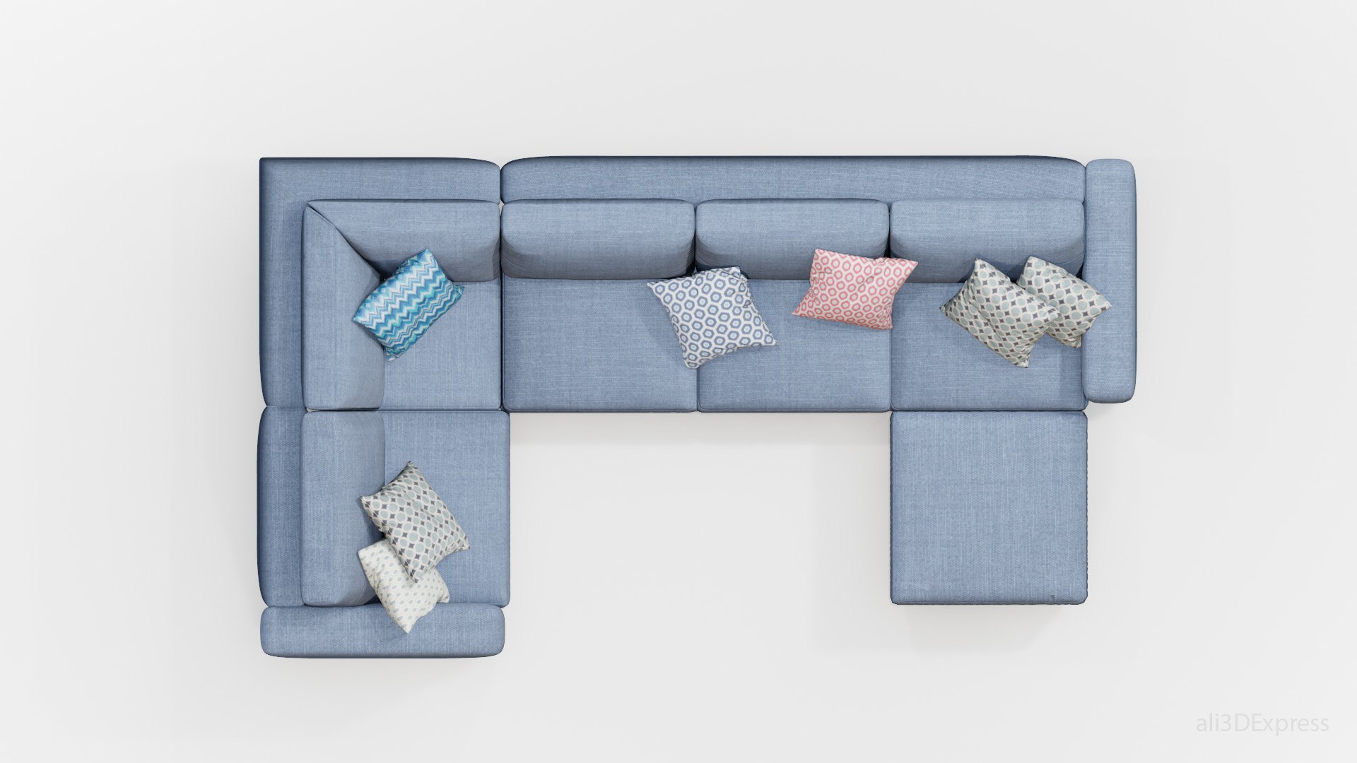 Modern Sectional Sofa Set And Couch 3D Model - TurboSquid 2091250